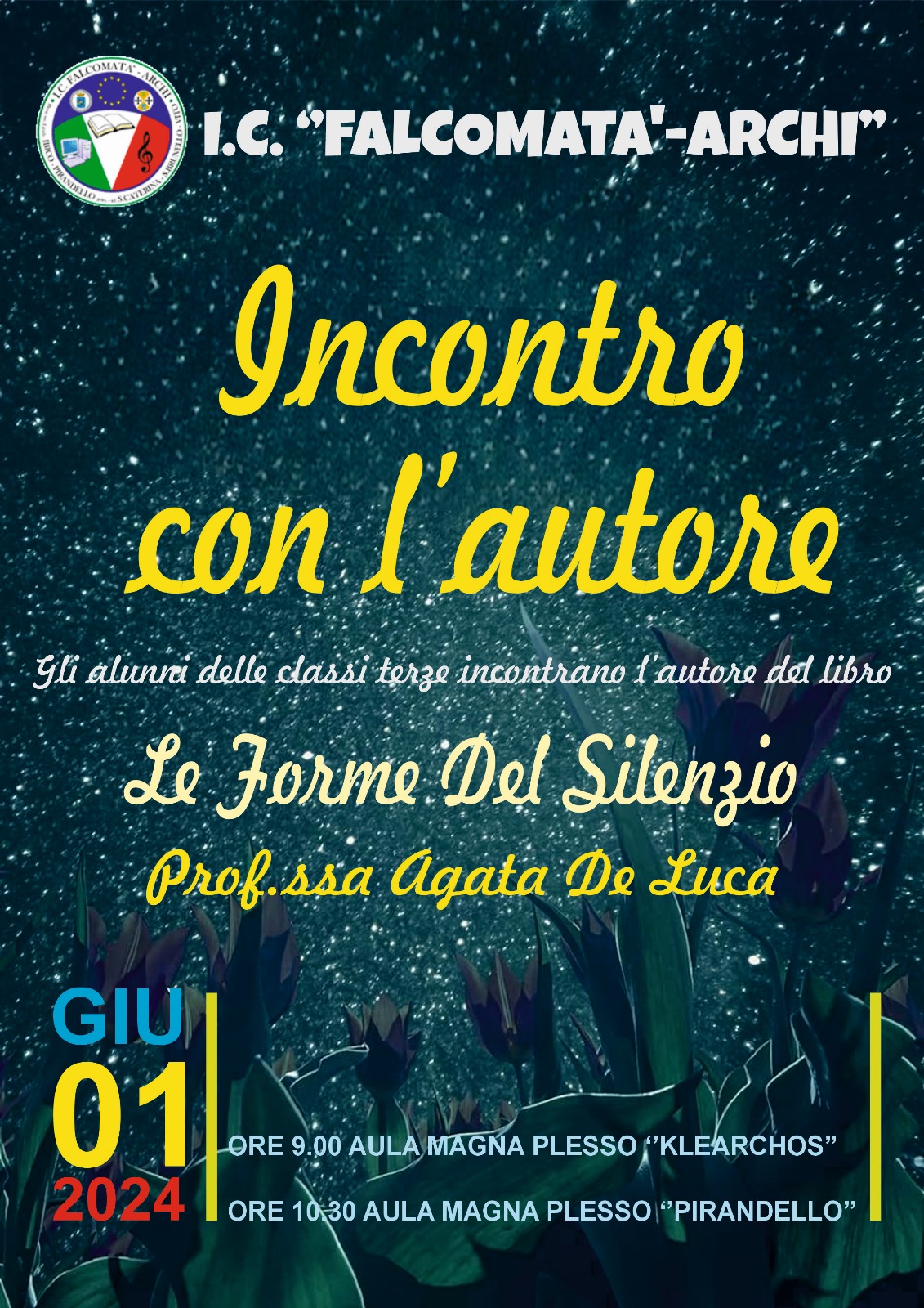 INCONTRO CON L'AUTORE - SCUOLA SECONDARIA DI I GRADO - CLASSI TERZE ... INCONTRO CON L'AUTORE - SCUOLA SECONDARIA DI I GRADO - CLASSI TERZE ...